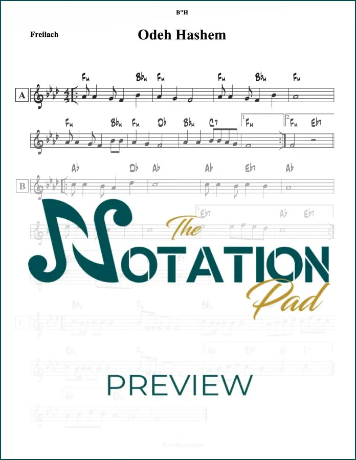 Odeh Hashem - Belz – The Notation Pad